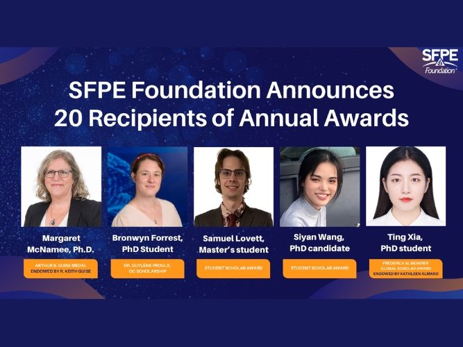 SFPE Foundation Announces 20 Recipients of Annual Awards | phcppros